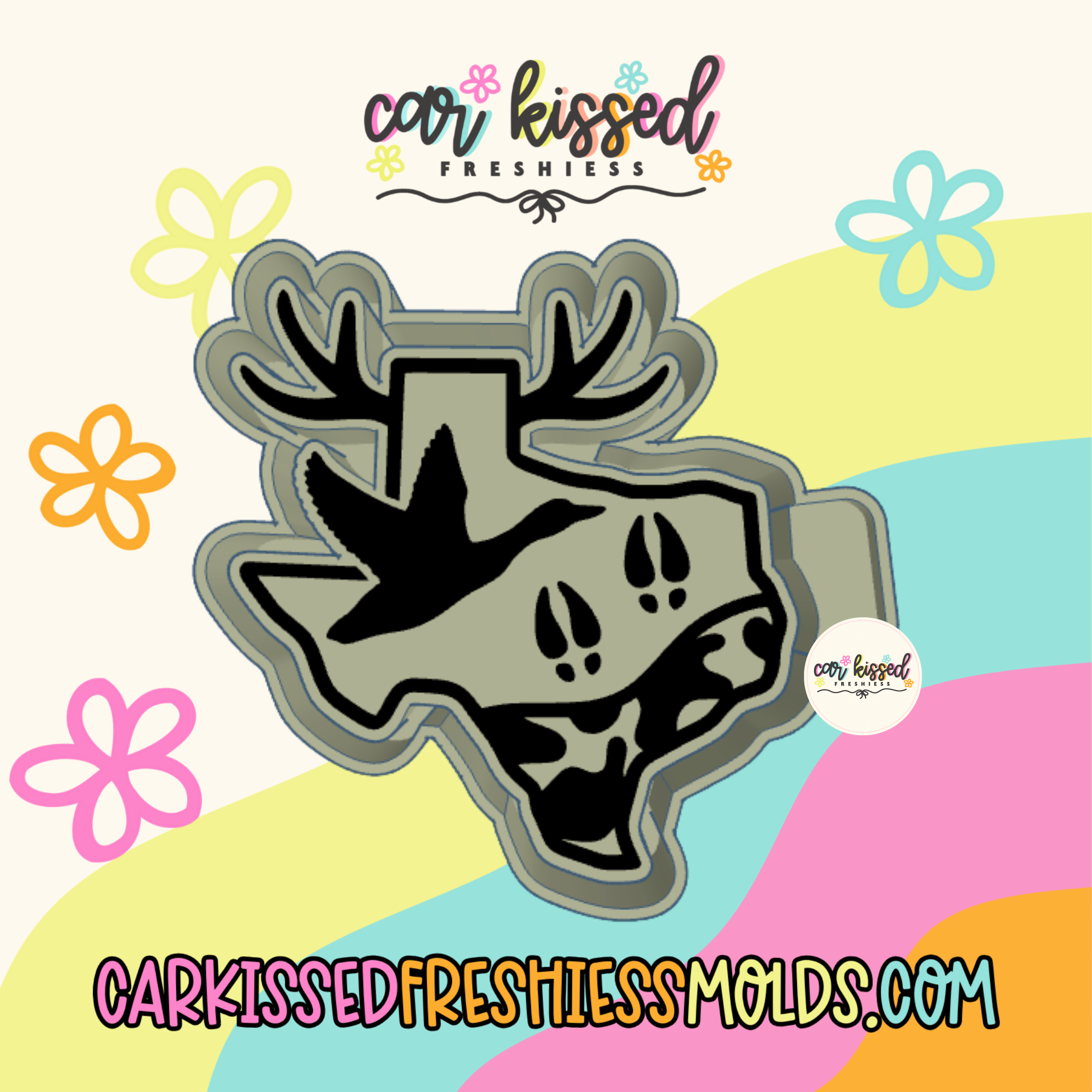 Texas Hunting Silicone Mold – CarKissedFreshiessMolds