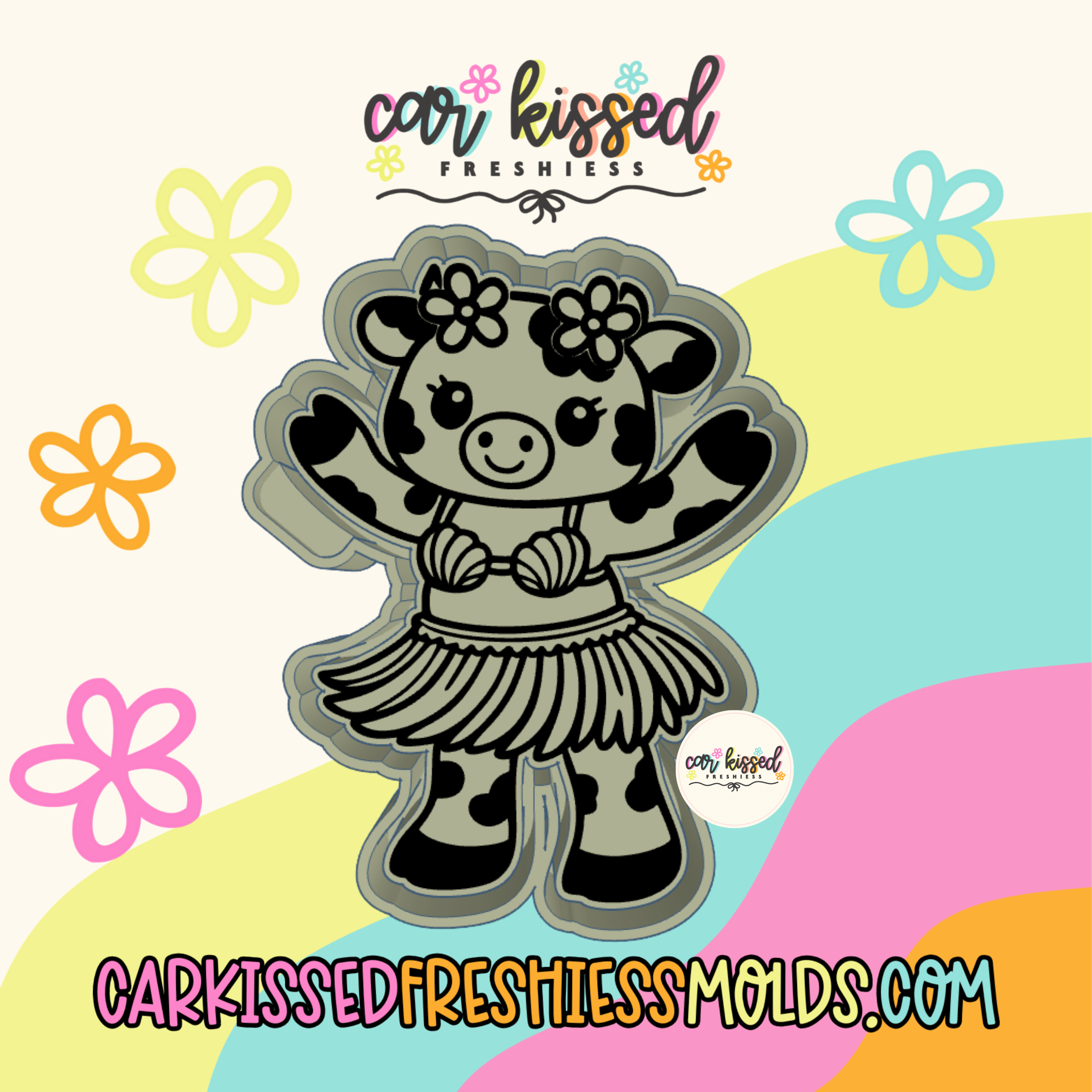 Hula Cow Silicone Mold – CarKissedFreshiessMolds