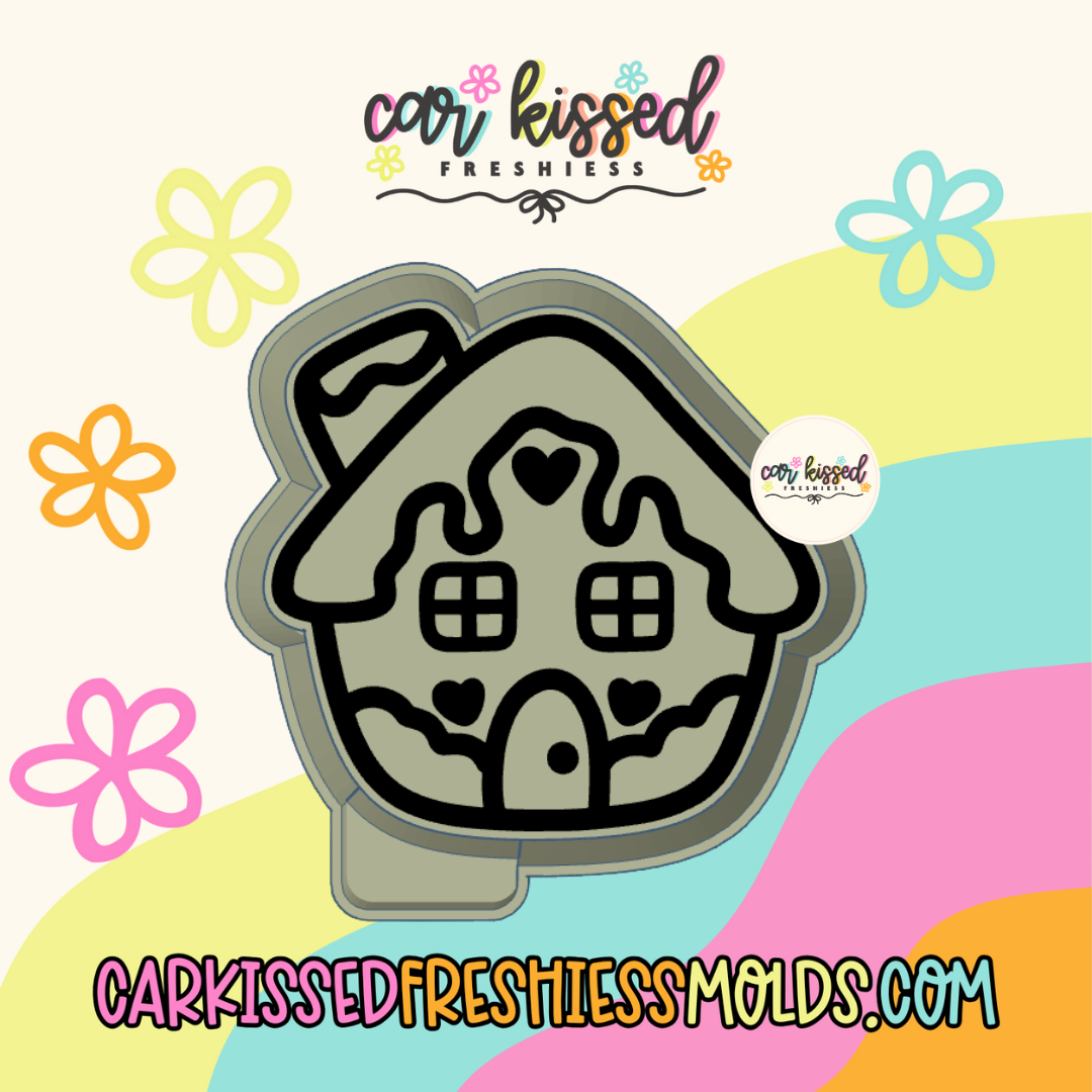 Gingerbread House Silicone Mold – CarKissedFreshiessMolds
